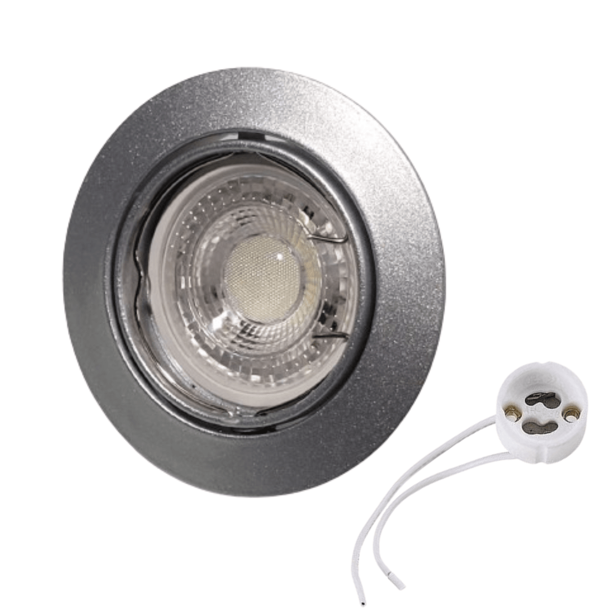 Spot de Embutir Redondo Aço Escovado 1w Led | MadeiraMadeira