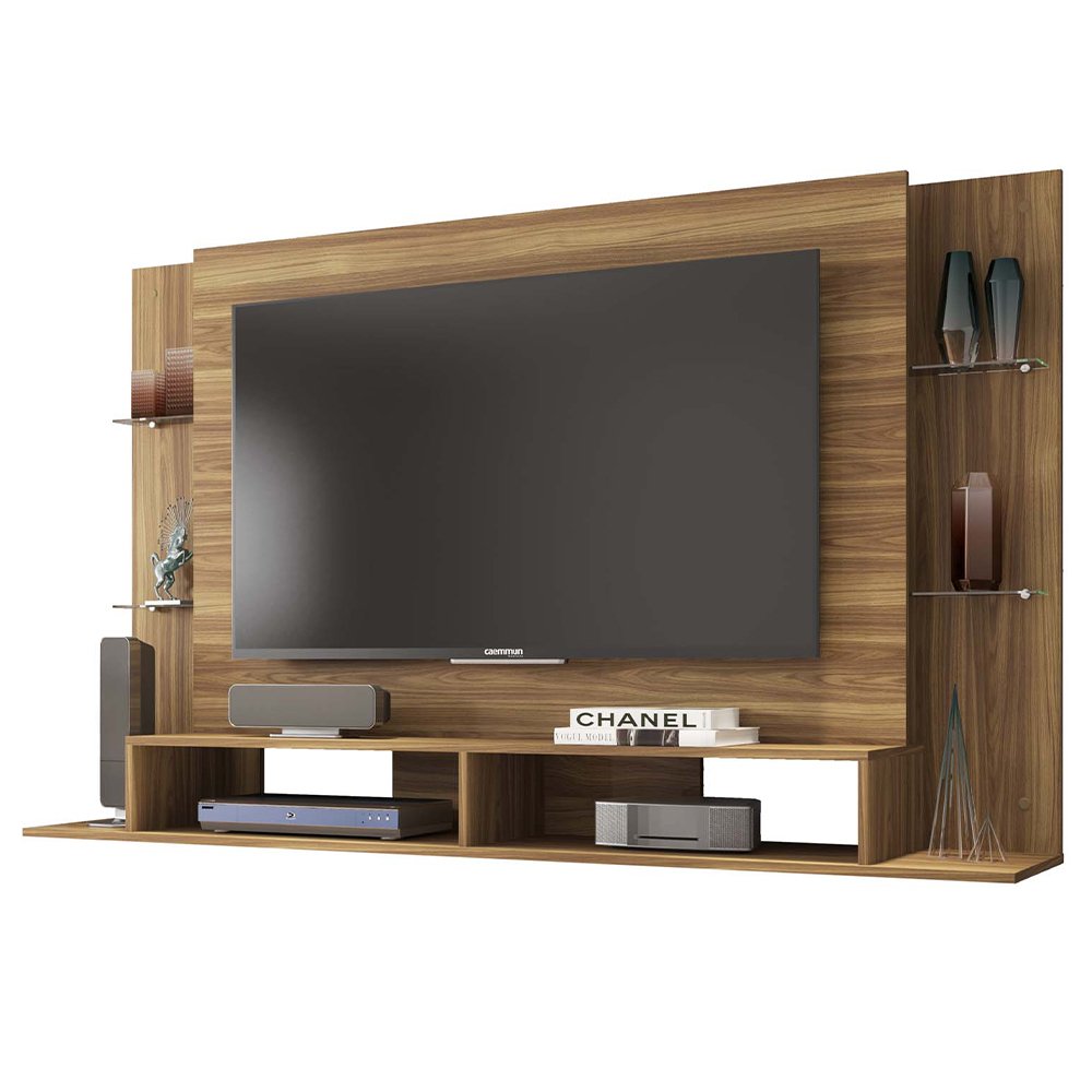 Painel Para TV Até 55 Polegadas Elite Marrom Caemmun | MadeiraMadeira