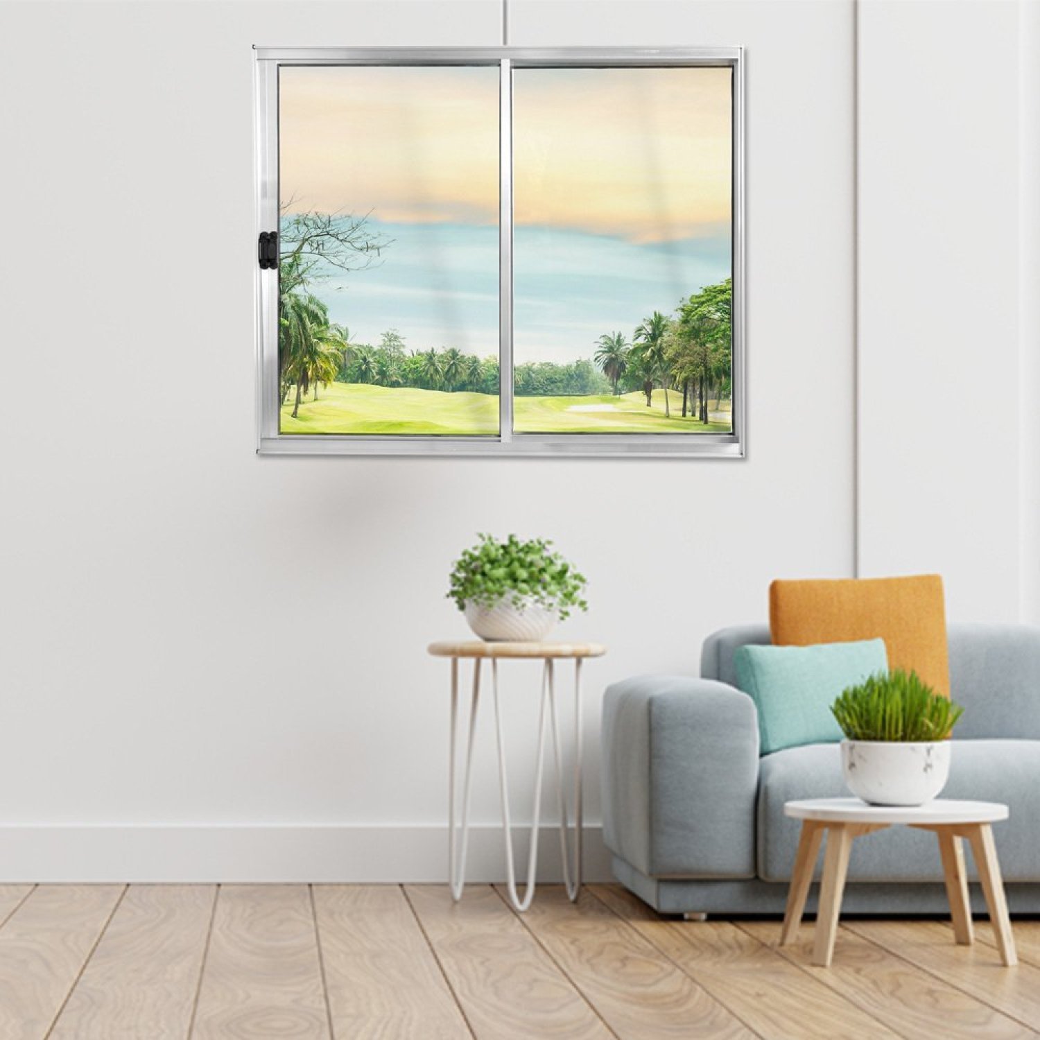 Janela Alumínio de Correr 100x120cm 2 Folhas sem Grade Plus Lux ...