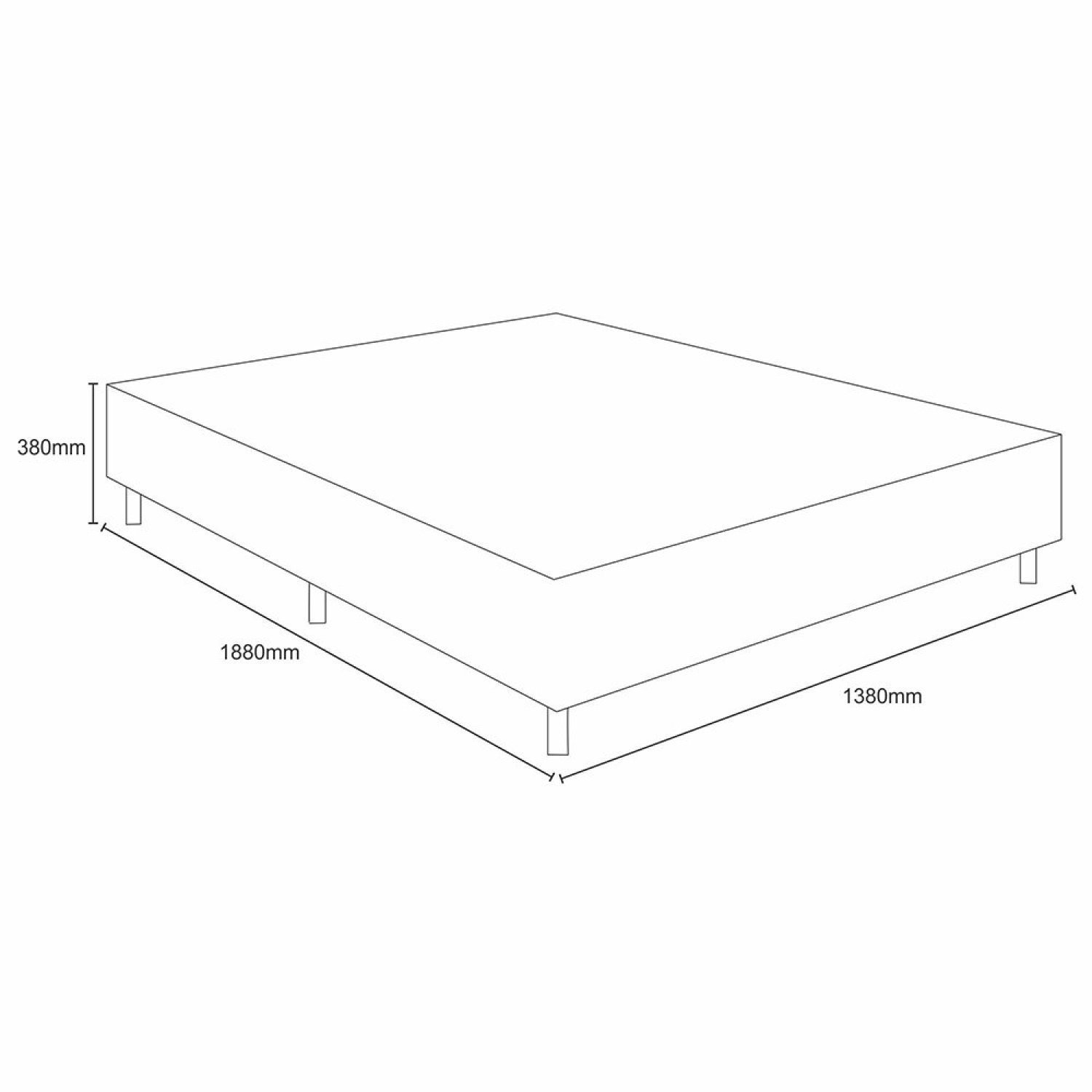 Base Box Casal 138cm Magnétic Cairo | MadeiraMadeira