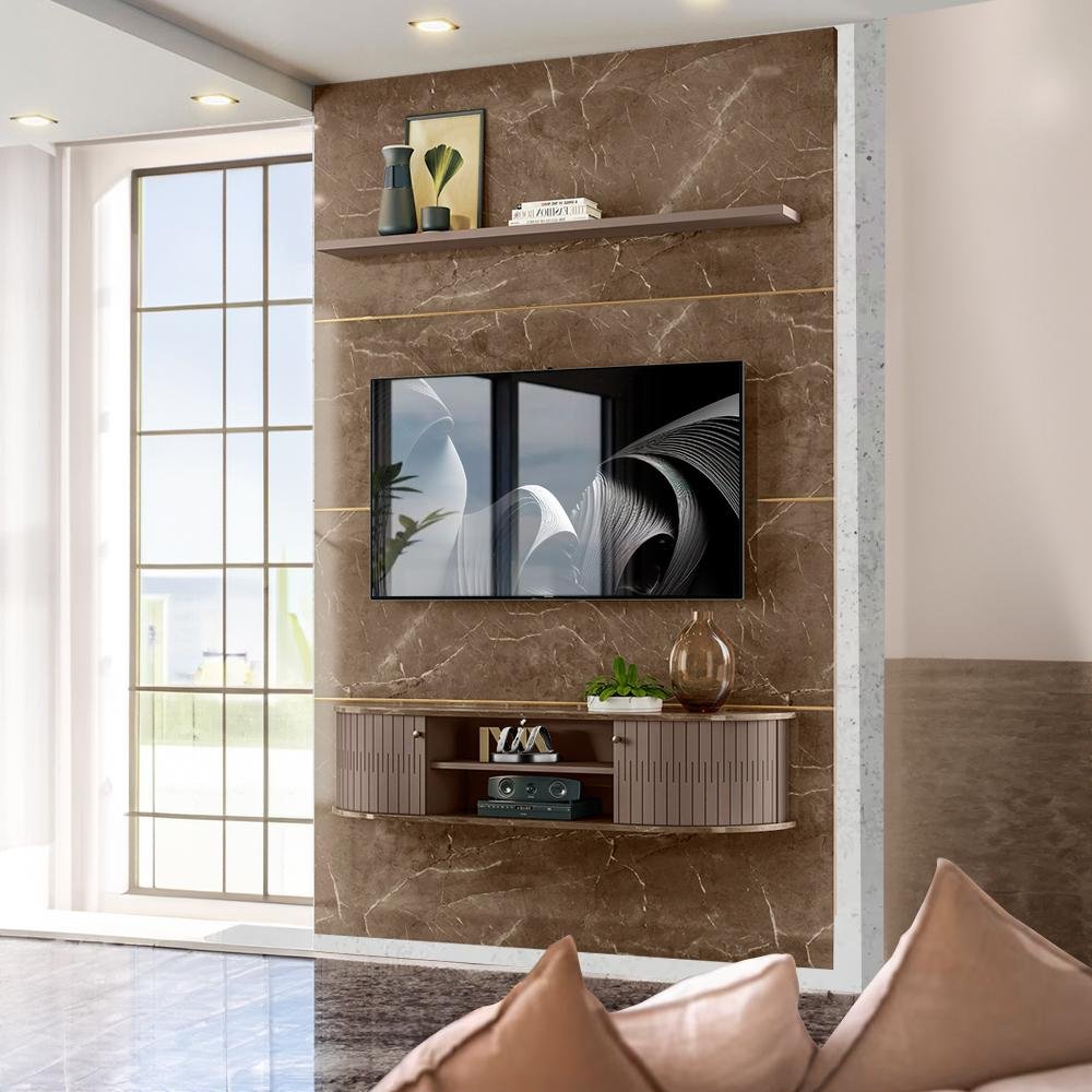 Painel Home para Tv até 65 Polegadas Imperial Sépia Mercedes Jm Móveis ...