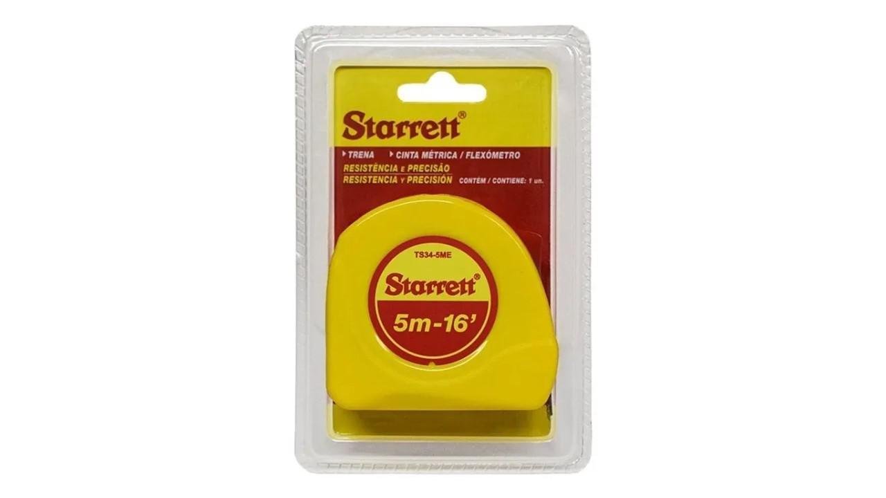 Trena De 5 Metros Fita 19Mm Graduação Em Mm/Pol Starret | MadeiraMadeira