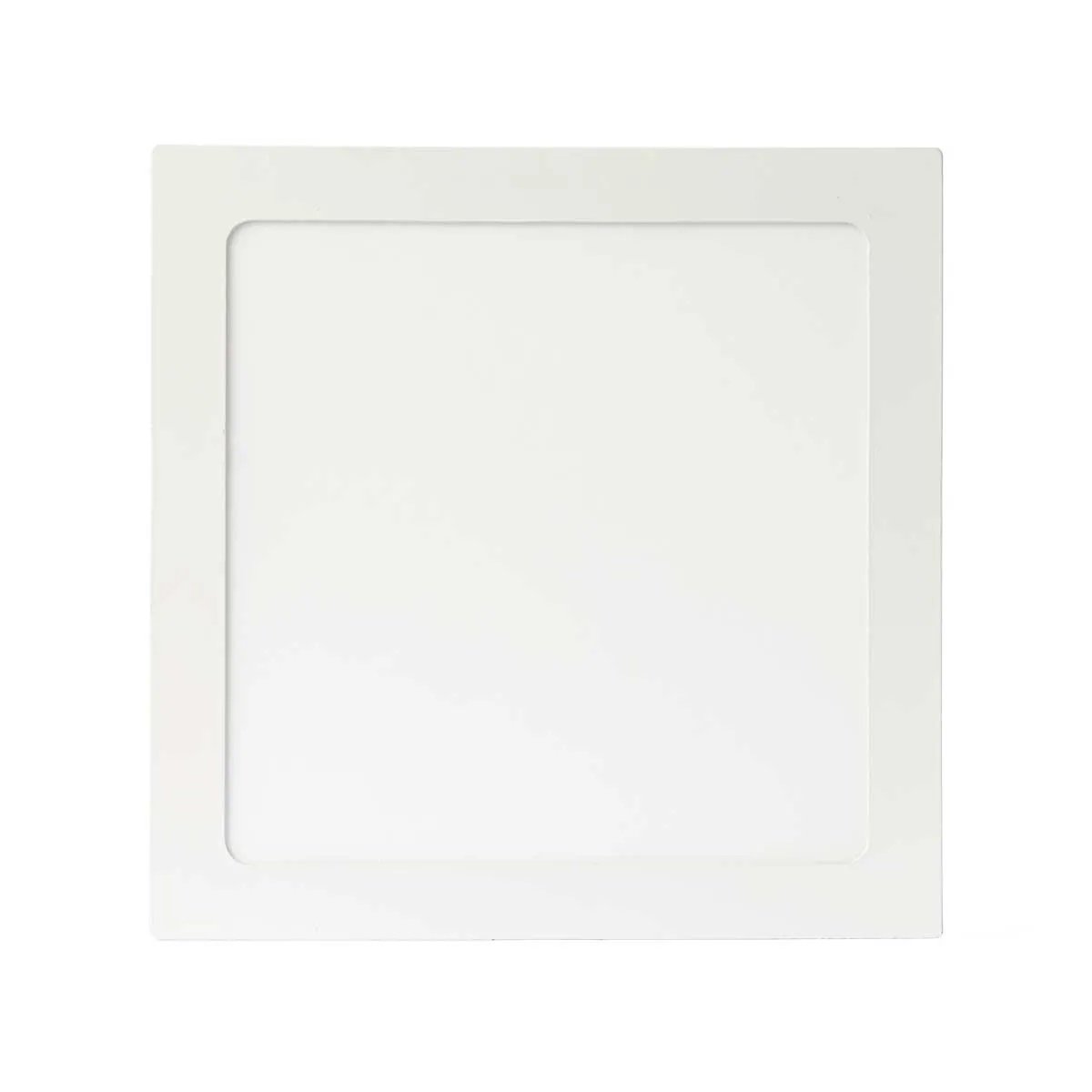 Plafon Led Quadrada de Embutir 18w 4000k 22x22cm | MadeiraMadeira
