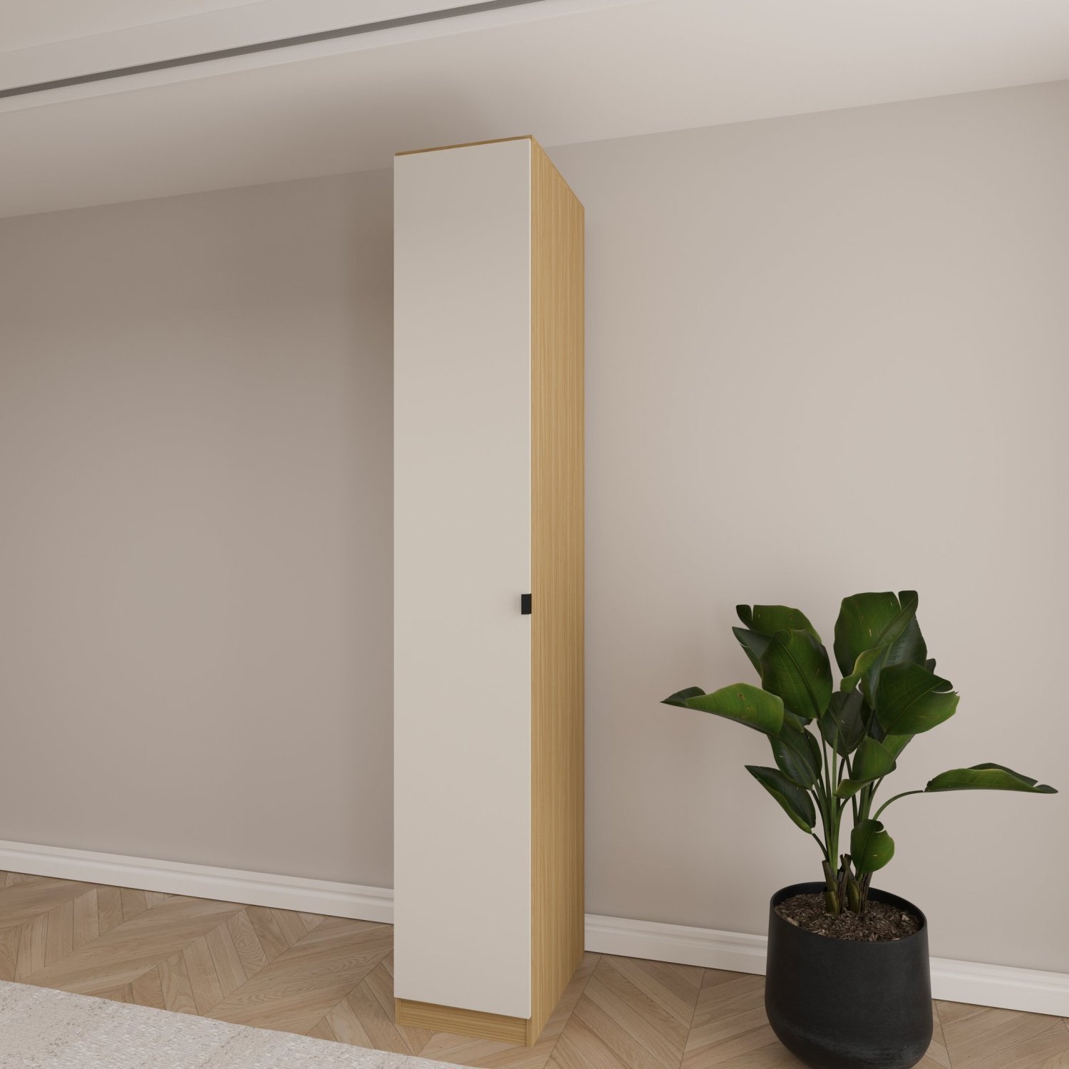 Guarda Roupa Modular 1 Porta 6 Prateleiras Nancy | MadeiraMadeira