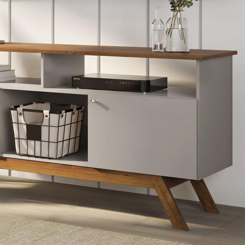 Rack Para TV 55 Polegadas Off White Madeira Amsterdã Tebarrot ...