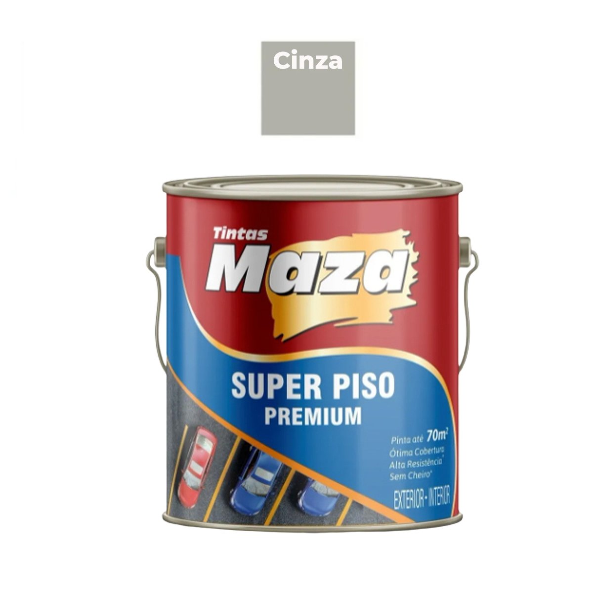 Tinta Pisos E Muros Super Resistência Premium Maza 3,6l - Cinza ...