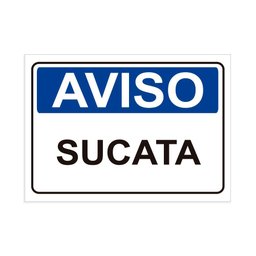 Placa de Sinalização Aviso Sucata em Pvc | MadeiraMadeira