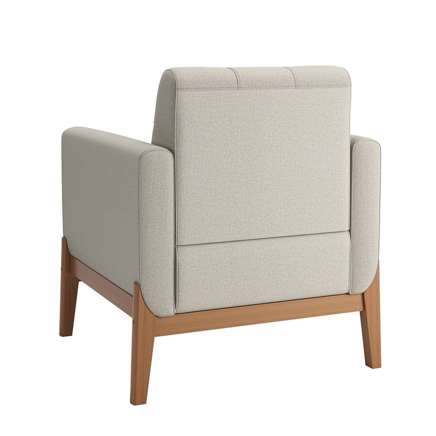 Poltrona Decorativa para Sala de Estar em Linho 226 Brooks | MadeiraMadeira