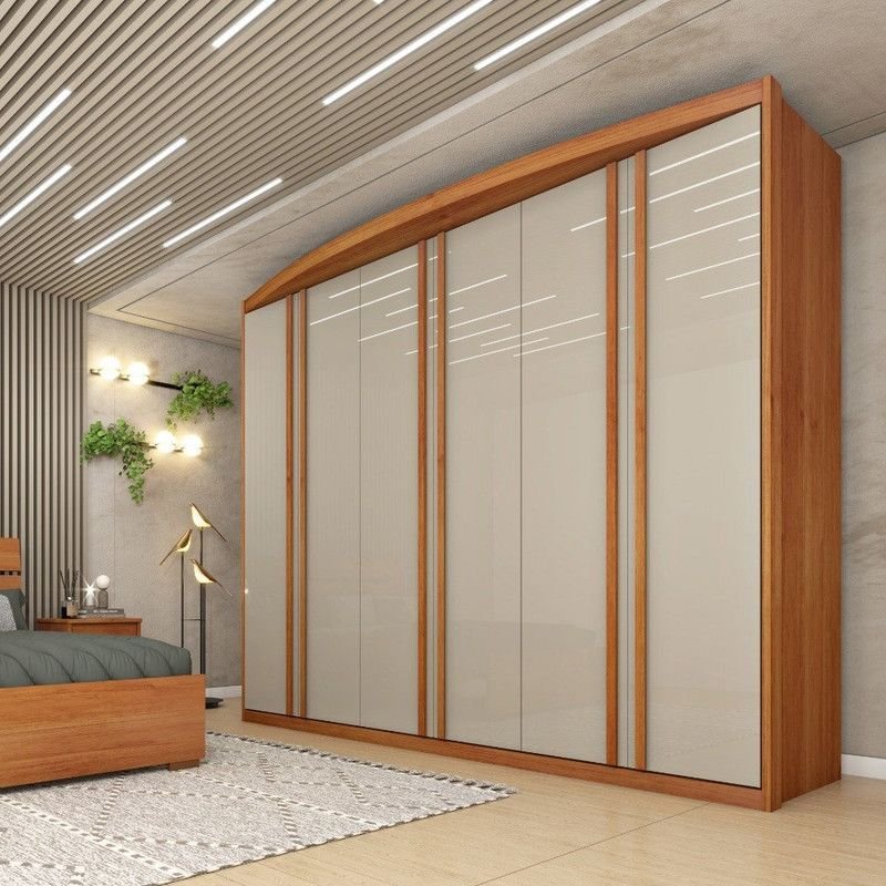 Guarda Roupa Casal 6 Portas 6 Gavetas - Madrid-cinamomo/off White - Tcil Móveis | MadeiraMadeira