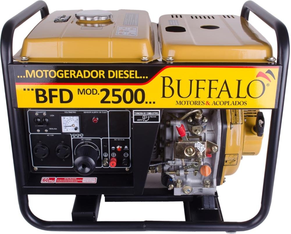 Motogerador Diesel Buffalo 5CV Mono 115/230V P Elétrica | MadeiraMadeira
