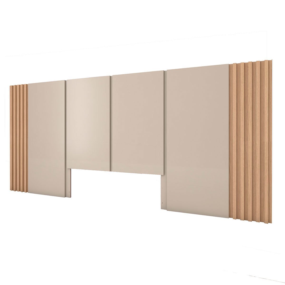 Kit Quarto MDF Sob Medida Com Cama Casal Cabeceira e 2 Mesas Cor ...