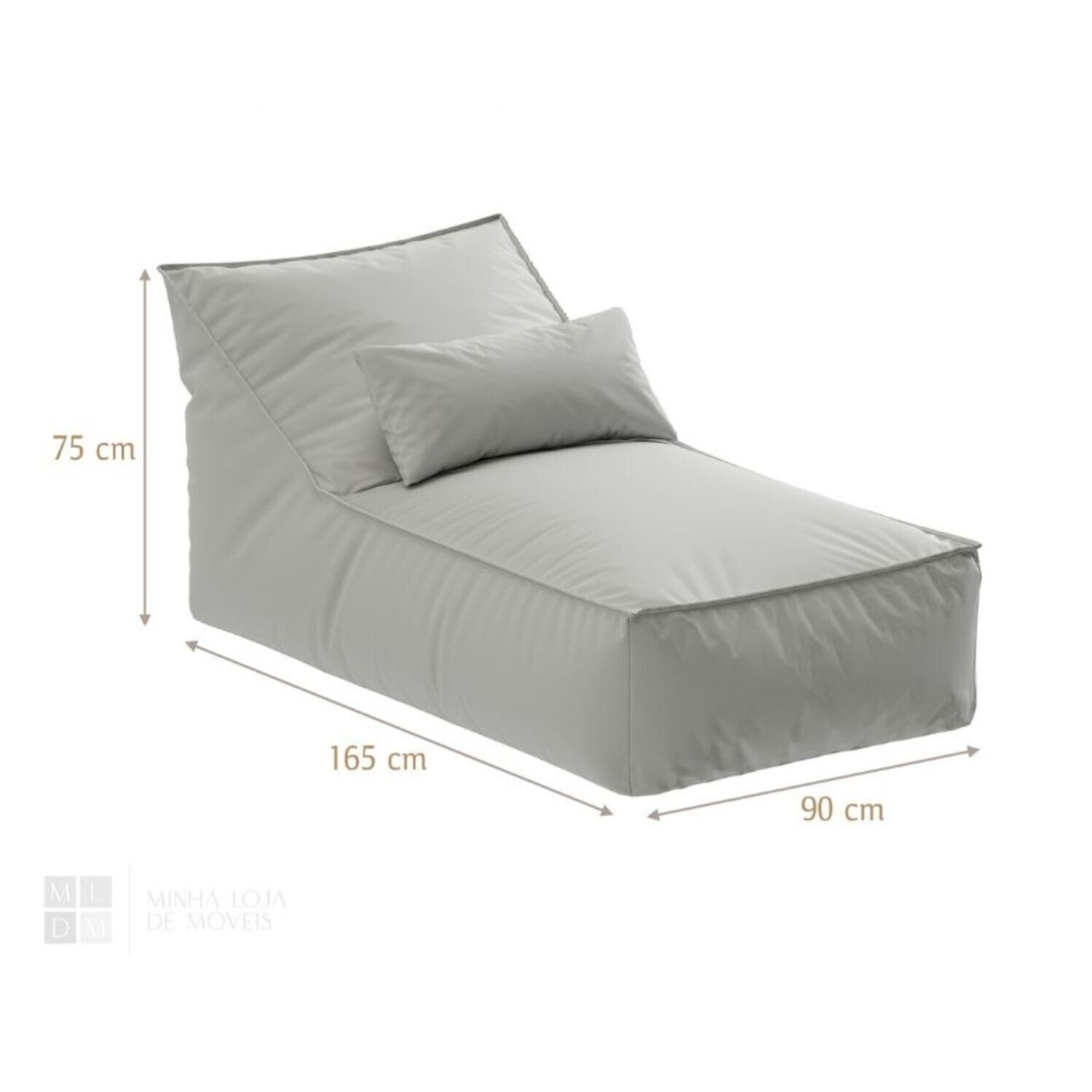 Chaise para Jardim/Varanda em Linho Taipe | MadeiraMadeira