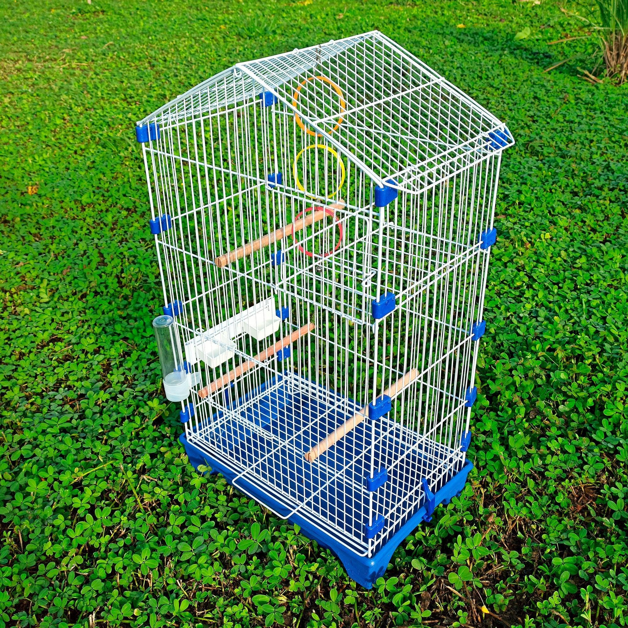 Gaiola Periquito Grande Ingles Australiano - Preta Verde | MadeiraMadeira