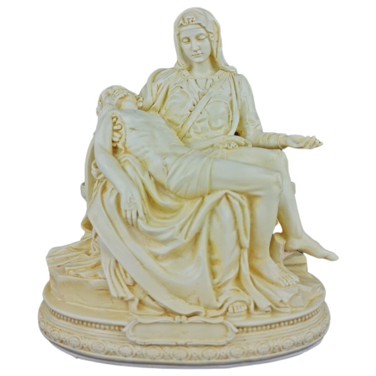 Imagem Nossa Senhora da Piedade (Pietá Michelangelo) Resina Marfim ...