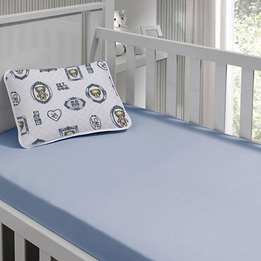 Jogo de Cama Tecebem Malha Mini Cama(montessoriana) Guilherme 2 Peças ...