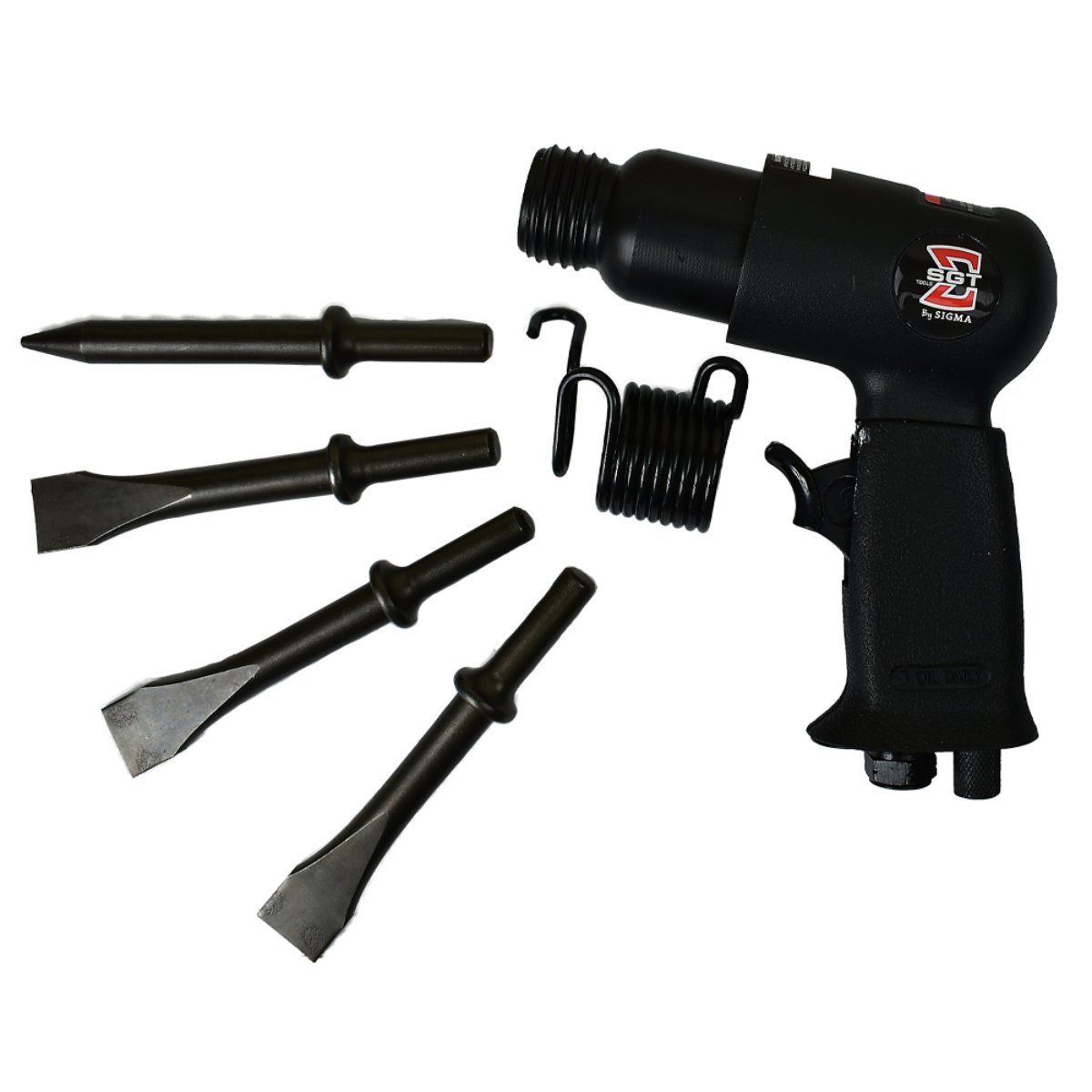 Martelete Pneumático 150 Mm Sgt-1512r C/ Kit Cinzéis Redondo ...