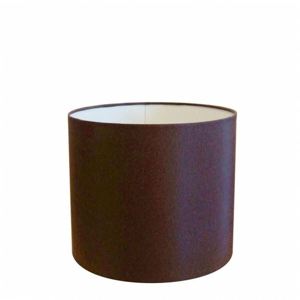 Cúpula Abajur Tecido Cilíndrica Cp-8015 Ø35x25cm Café | MadeiraMadeira