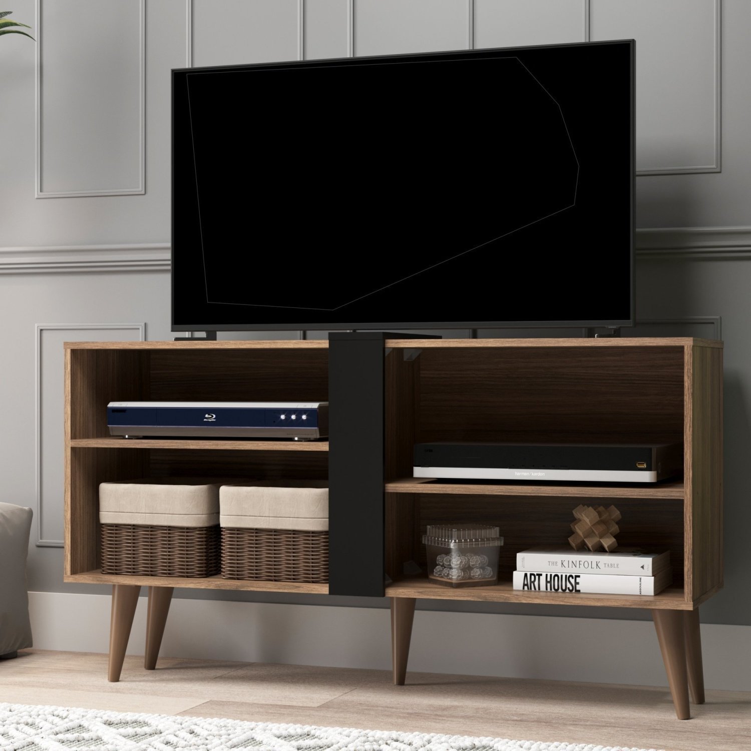 Rack para Tv até 43 Polegadas 2 Prateleiras Soberano | MadeiraMadeira