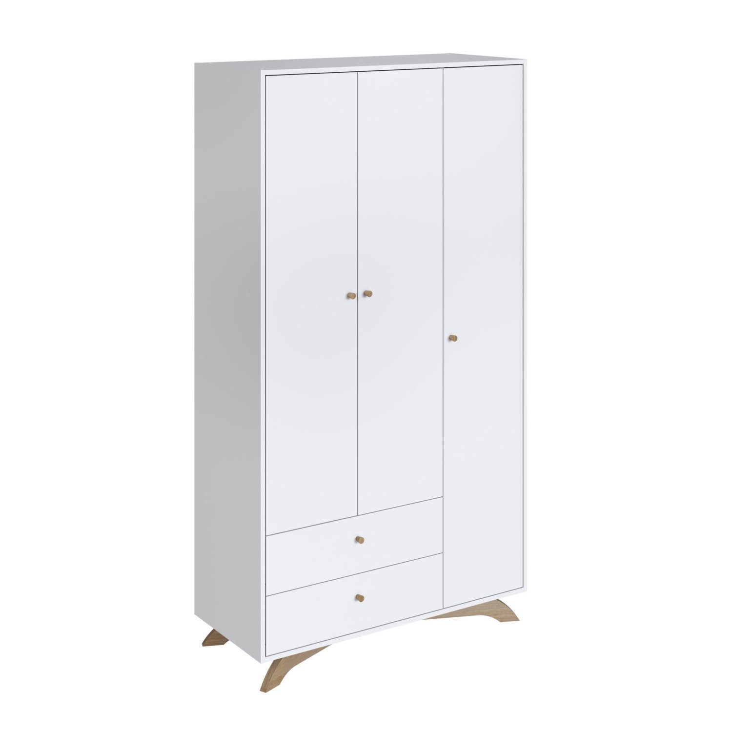 Guarda Roupas Infantil 3 Portas 2 Gavetas Affetto | MadeiraMadeira