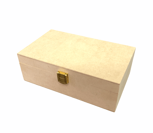 Caixa Retangular em MDF com Dobradiça e Fecho 25x15x8,4cm - Palácio da ...