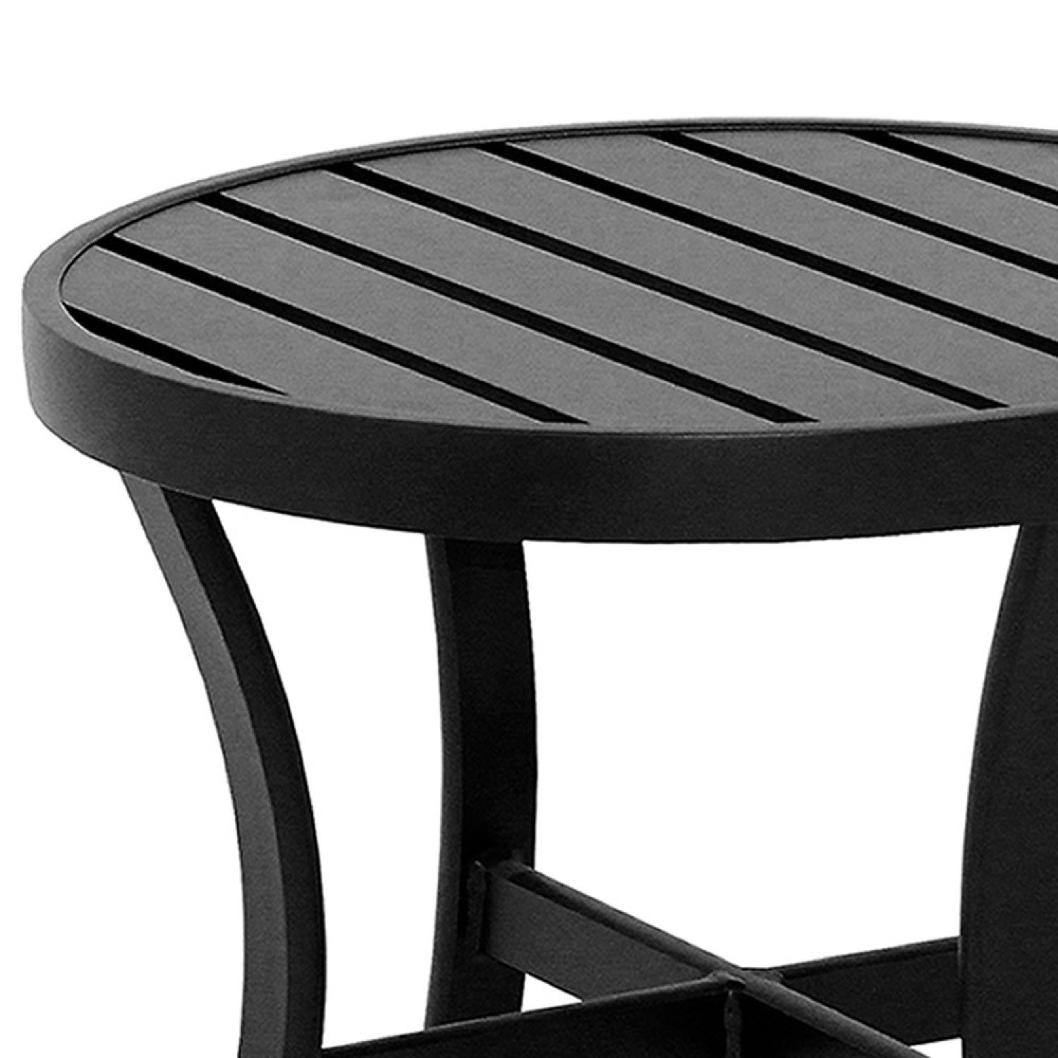 Mesa Mesinha de Apoio Lateral Ripada de Alumínio Para Área Externa e Interna | MadeiraMadeira