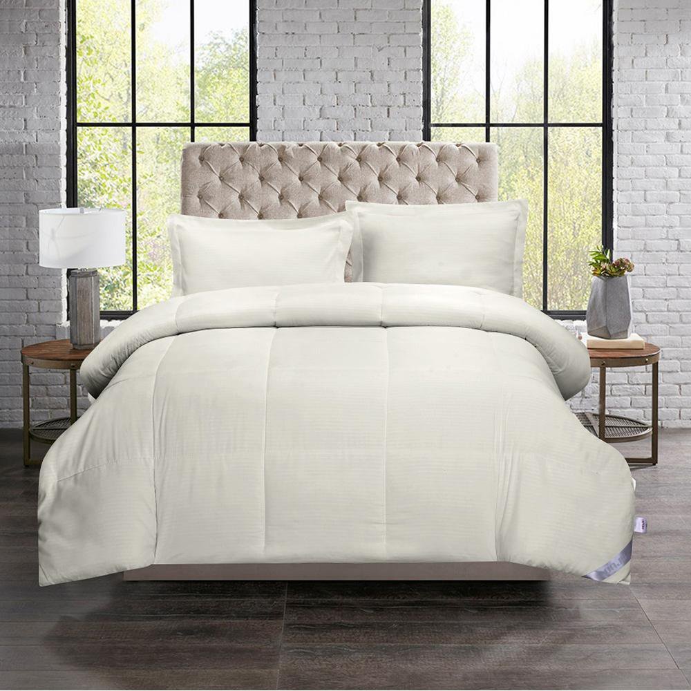 Edredom Casal Hotel Classic 200 Fios Daju Marfim Off White | MadeiraMadeira