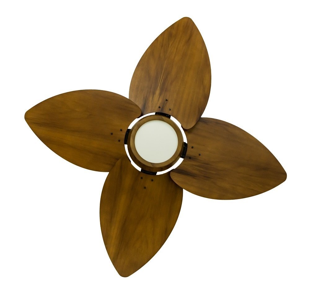 Ventilador de Teto Natuvent Dahlia Led 4 Pás Madeira Imbuia 6500k ...