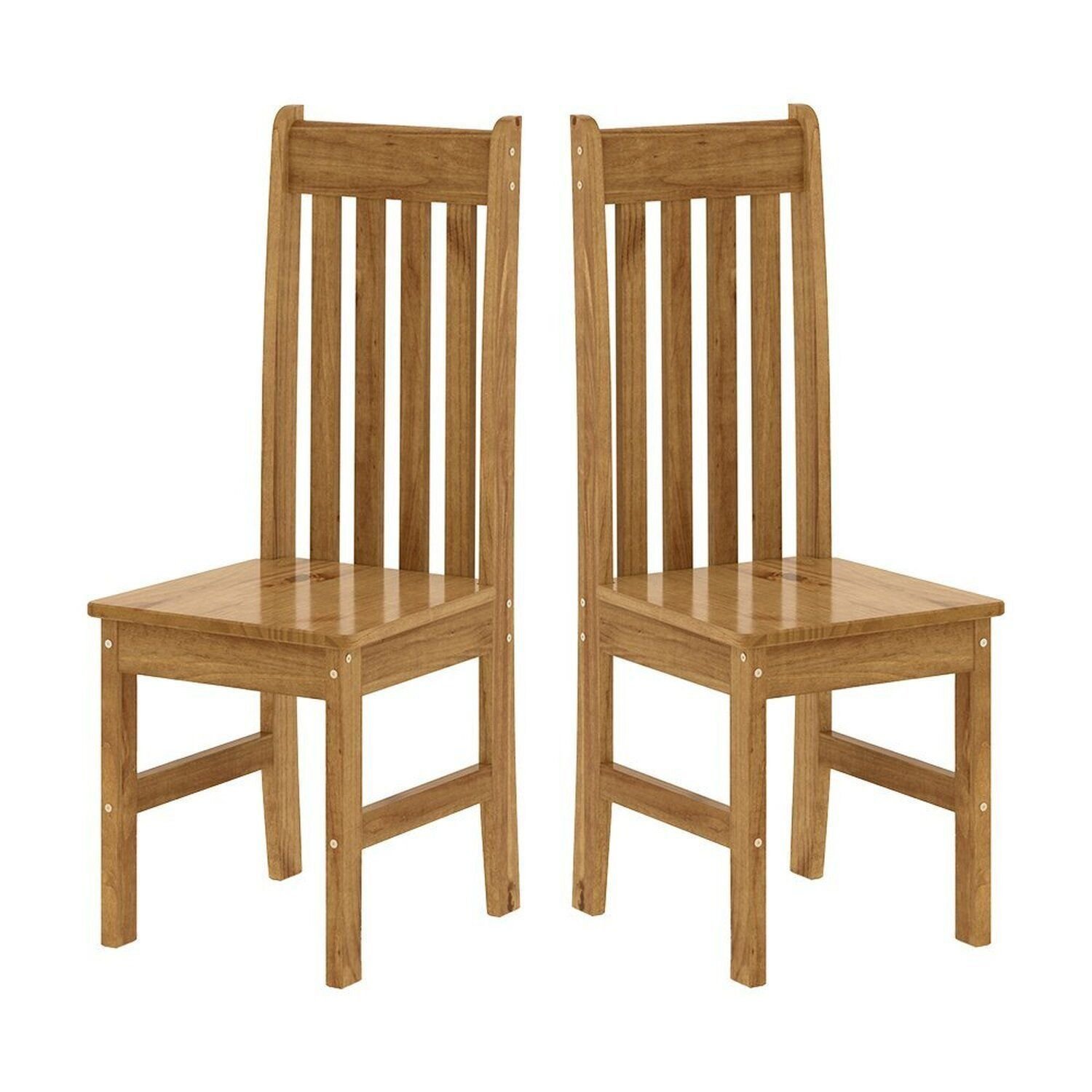 Kit 2 Cadeiras em Madeira Maciça Bielefeld Espresso Móveis | MadeiraMadeira