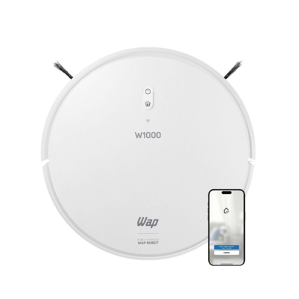 Aspirador de Pó Robo Wap Robot W1000 Smart Branco Bivolt | MadeiraMadeira