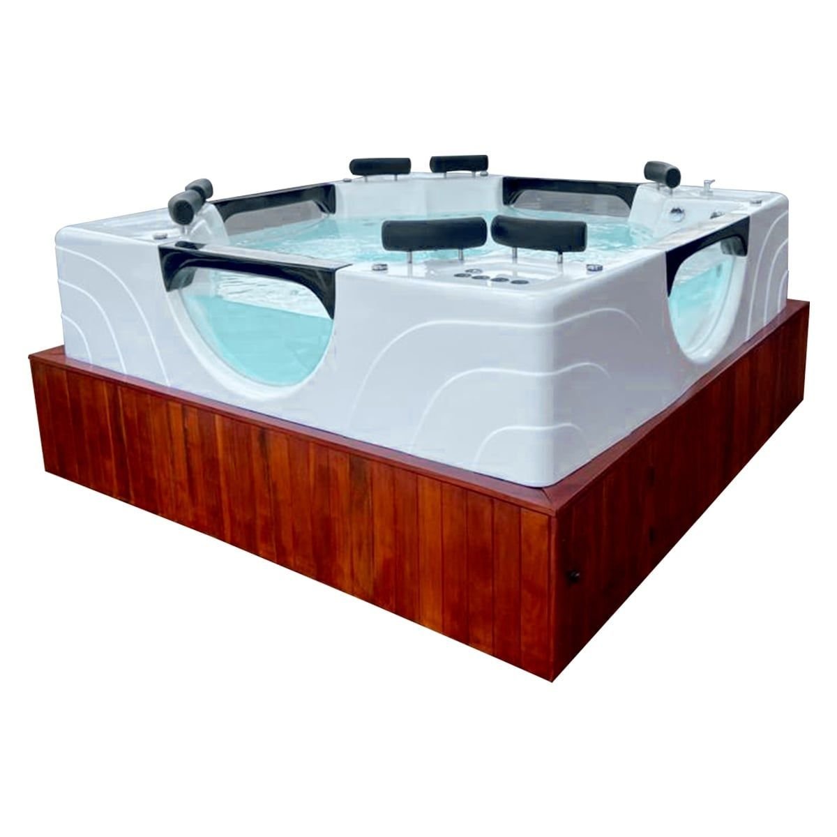 Spa Quadrado Elyte Luxo Completo com Hidro | MadeiraMadeira