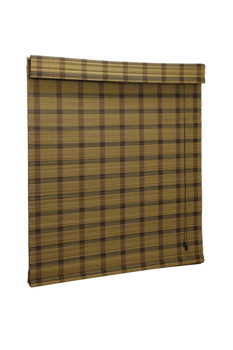Persiana Bambu Romana Aruba 140 (L) X 160 (A) cm Cortina Madeira Com ...