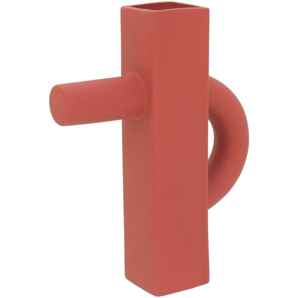 Erick Vaso 24x19x5cm Cerâmica Coral | MadeiraMadeira