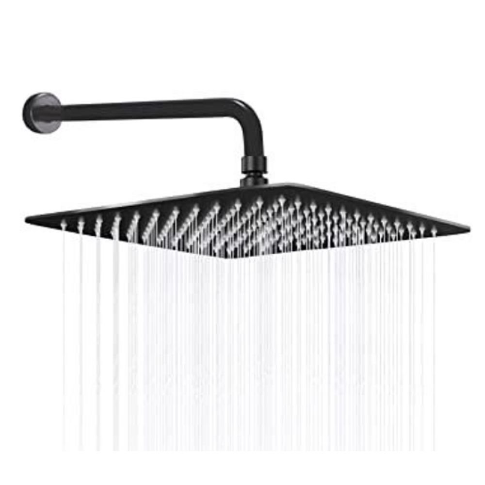 Ducha Chuveiro Slim 20x20 Quadrado Suporte Parede Banheiro Banho Area ...