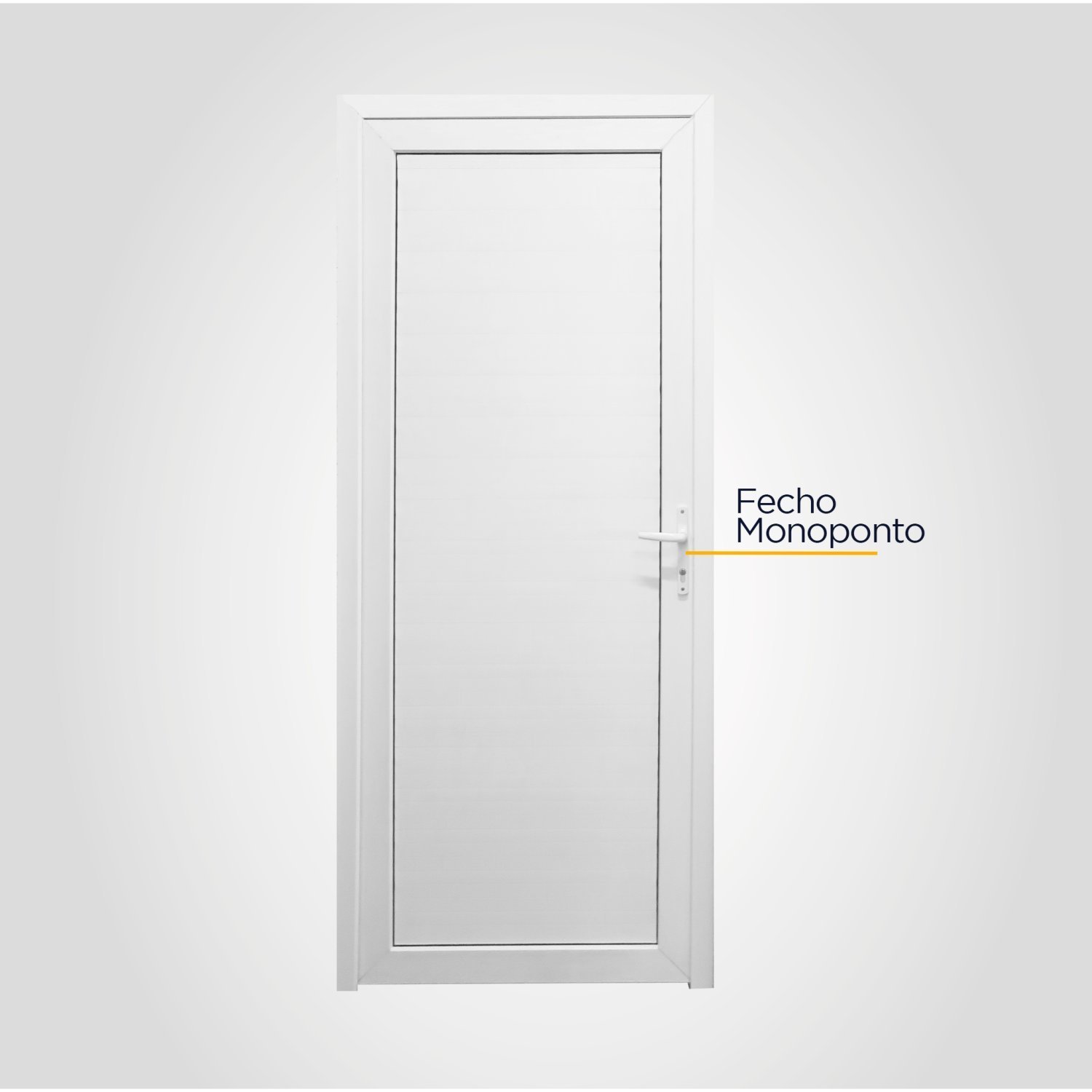 Porta de Giro em Pvc Interna Direita 210cm X 90cm X 6cm Multilit | MadeiraMadeira