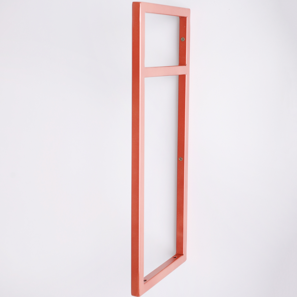 Estrutura para Prateleira 2 Niveis Industrial 43x18 Metal Rose Gold ...