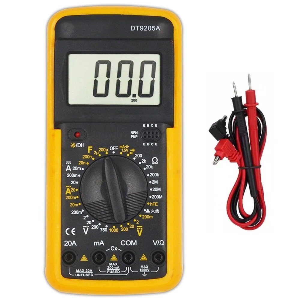 Multímetro Digital Com Display LCD e Cabo, Modelo DT9205A | MadeiraMadeira