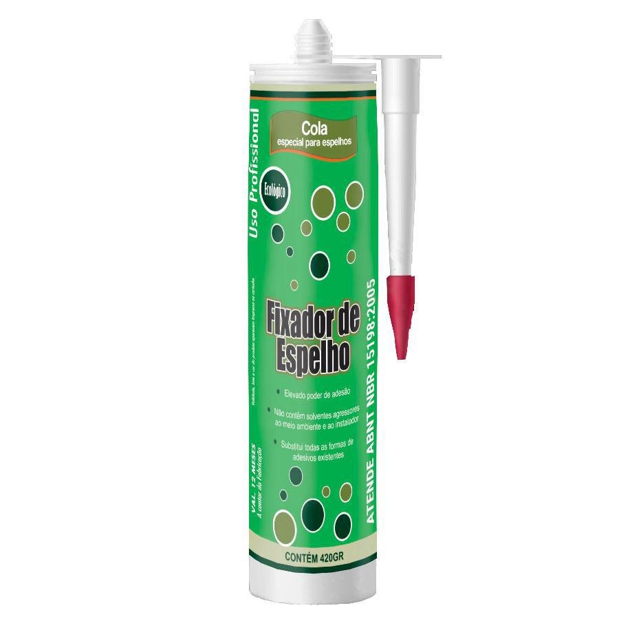 Adesivo Cola Fixador de Espelho cartucho 400gr Branco | MadeiraMadeira