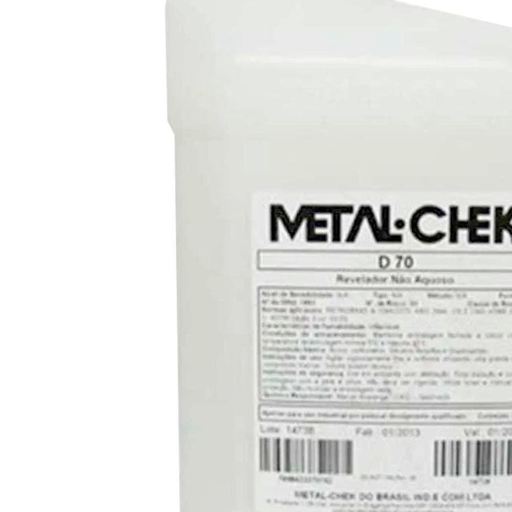 Óleo Revelador D70 para Trincas Não Aquoso 5 Litros Metal Check ...