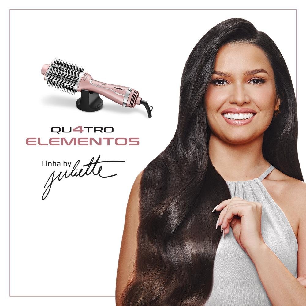 Escova Secadora Mondial Golden Rose By Juliette Bivolt 1200w Es-ju-01 ...