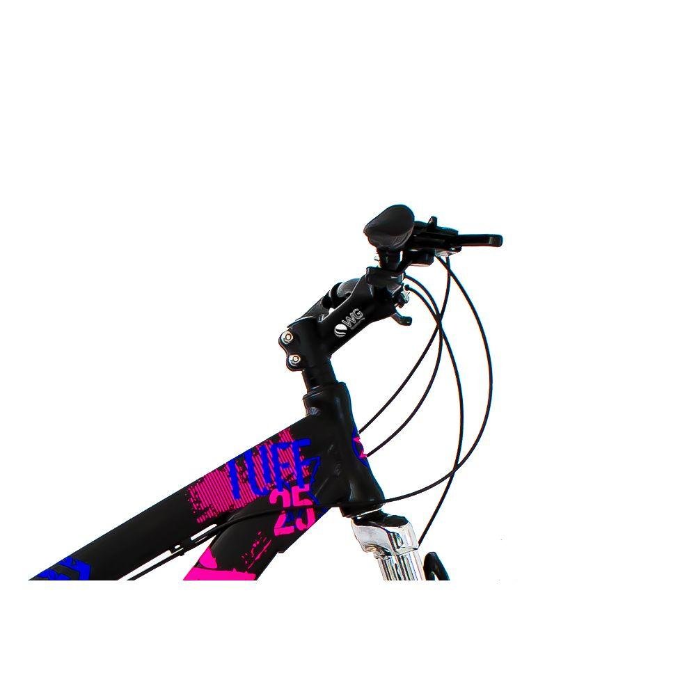 Bicicleta X TUFF25 Freeride Aro 26 Preto Rosa 21V - Viking | MadeiraMadeira