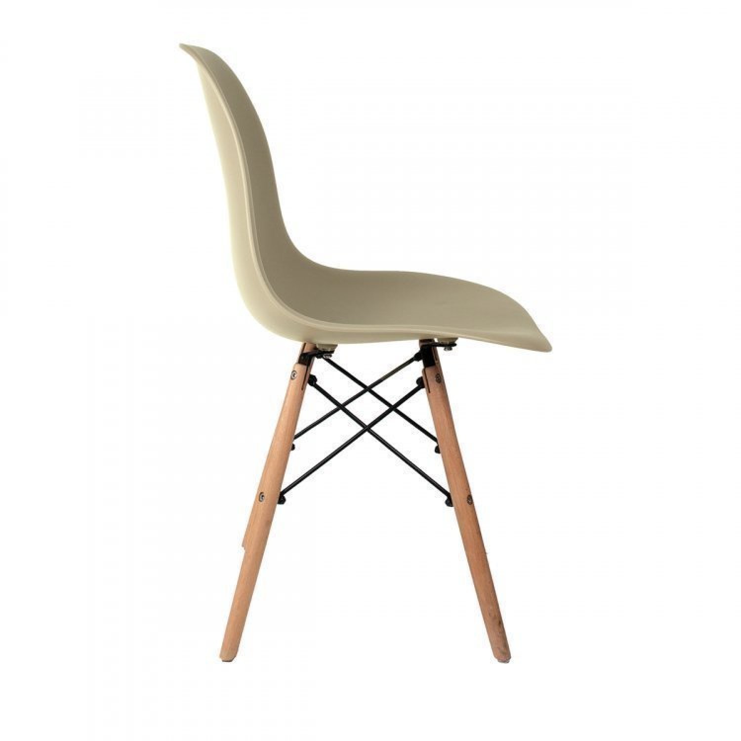 Conjunto Mesa Retangular Vidro/MDF com 6 Cadeiras Eames PP | MadeiraMadeira