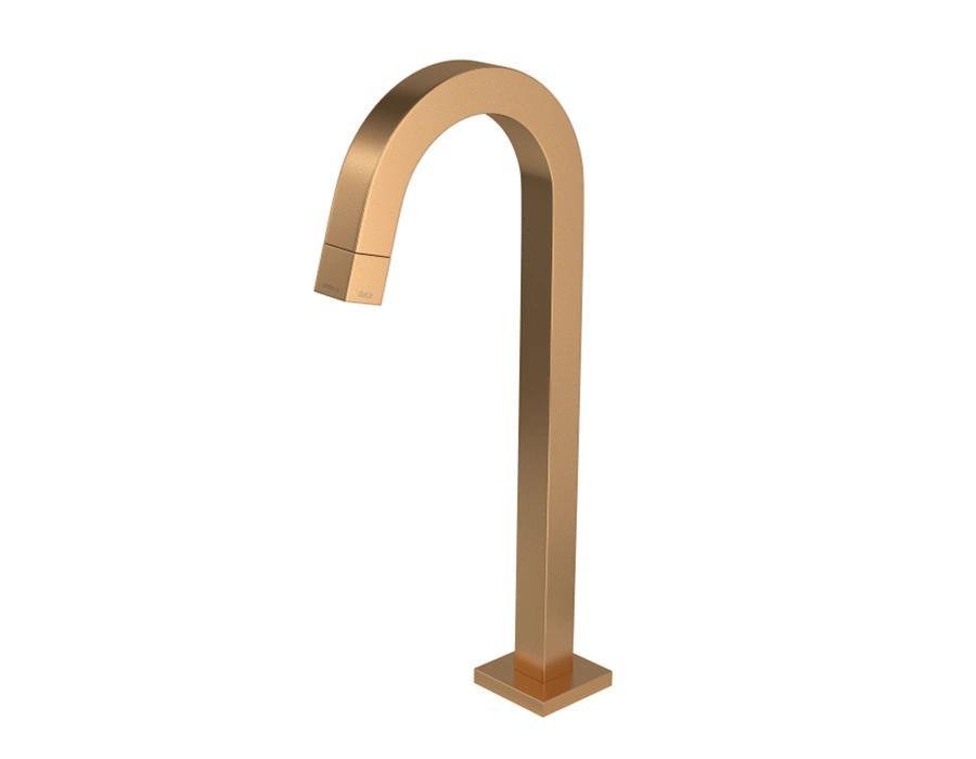 Torneira Mesa Bica Alta Deca Tube 1198.gl.tub.mt Gold Matte ...