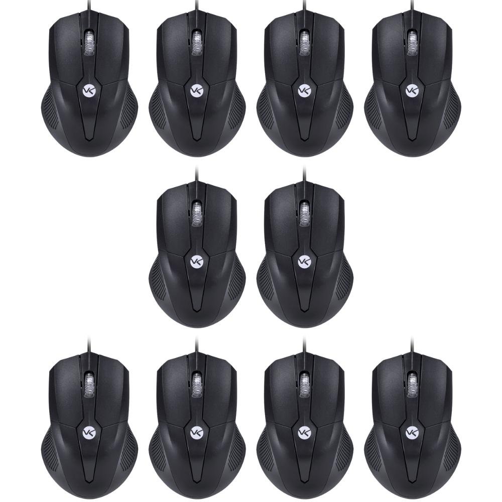 10 Mouses PS2 Vinik Corp 1200DPI Preto Cabo 1.8m CM 200 | MadeiraMadeira