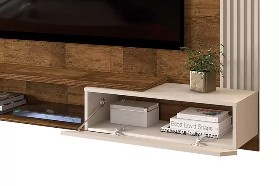 PAINEL PARA TVS DE ATÉ 70 POLEGADAS RIPPI CARVALHO NOBRE GRIZ ...