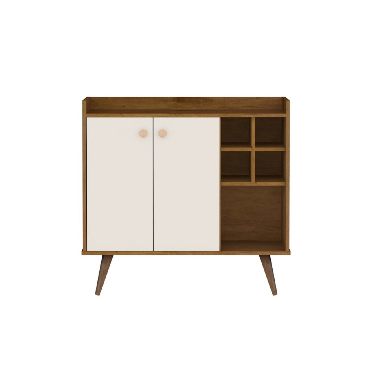 Aparador Sala Buffet Jb 1212 Caramelo / Pérola | MadeiraMadeira