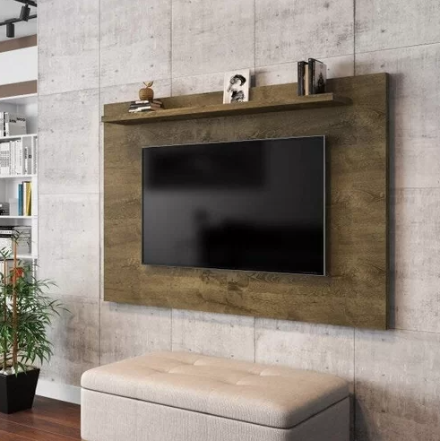 PAINEL PARA TVS DE ATÉ 50 POLEGADAS KENZO MADEIRA RUSTICA | MadeiraMadeira