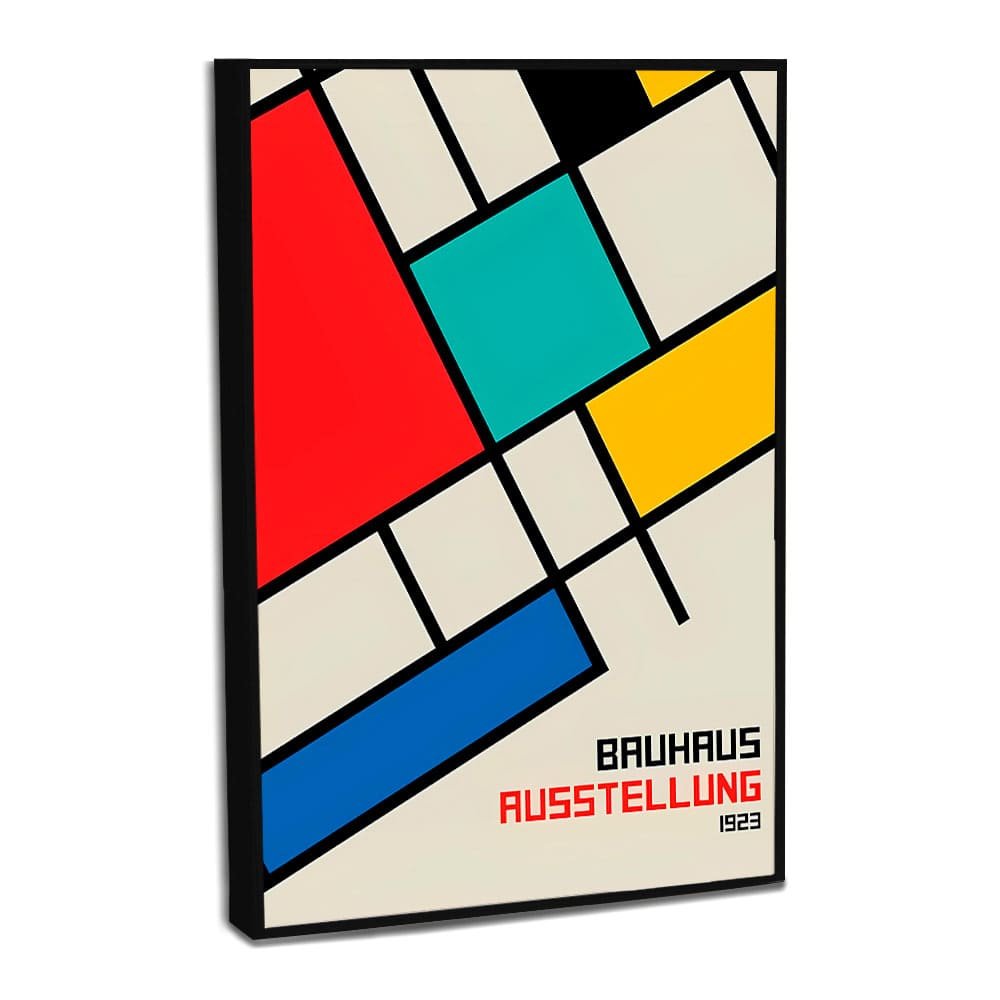 Quadro Decorativo Bauhaus Inspired By Piet Mondrian Ii com Moldura ...