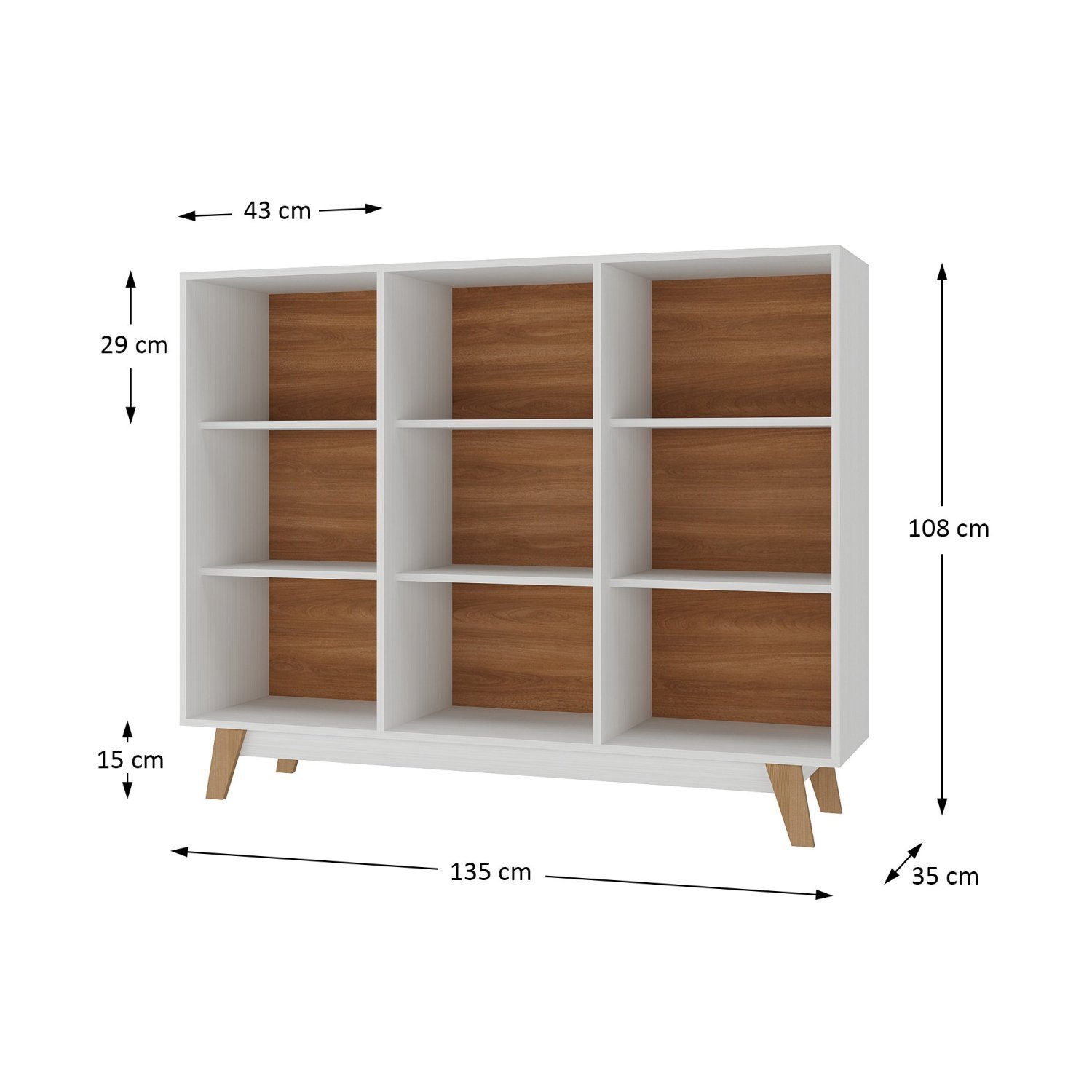 Nicho Infantil Organizar 9 Nichos Amelia Espresso Móveis | MadeiraMadeira