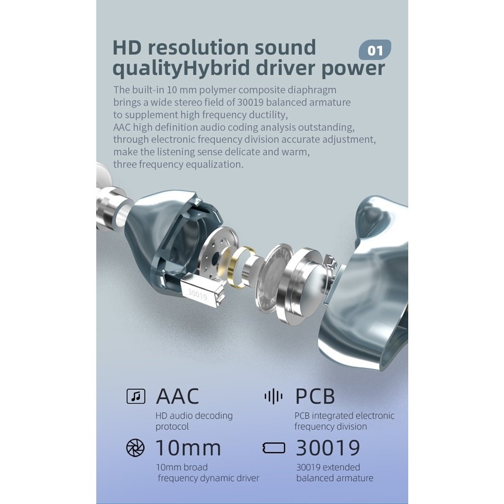 Fone de ouvido KZ SKS TWS Qualcomm Bluetooth 5.2 Hybrid Cor Preto ...