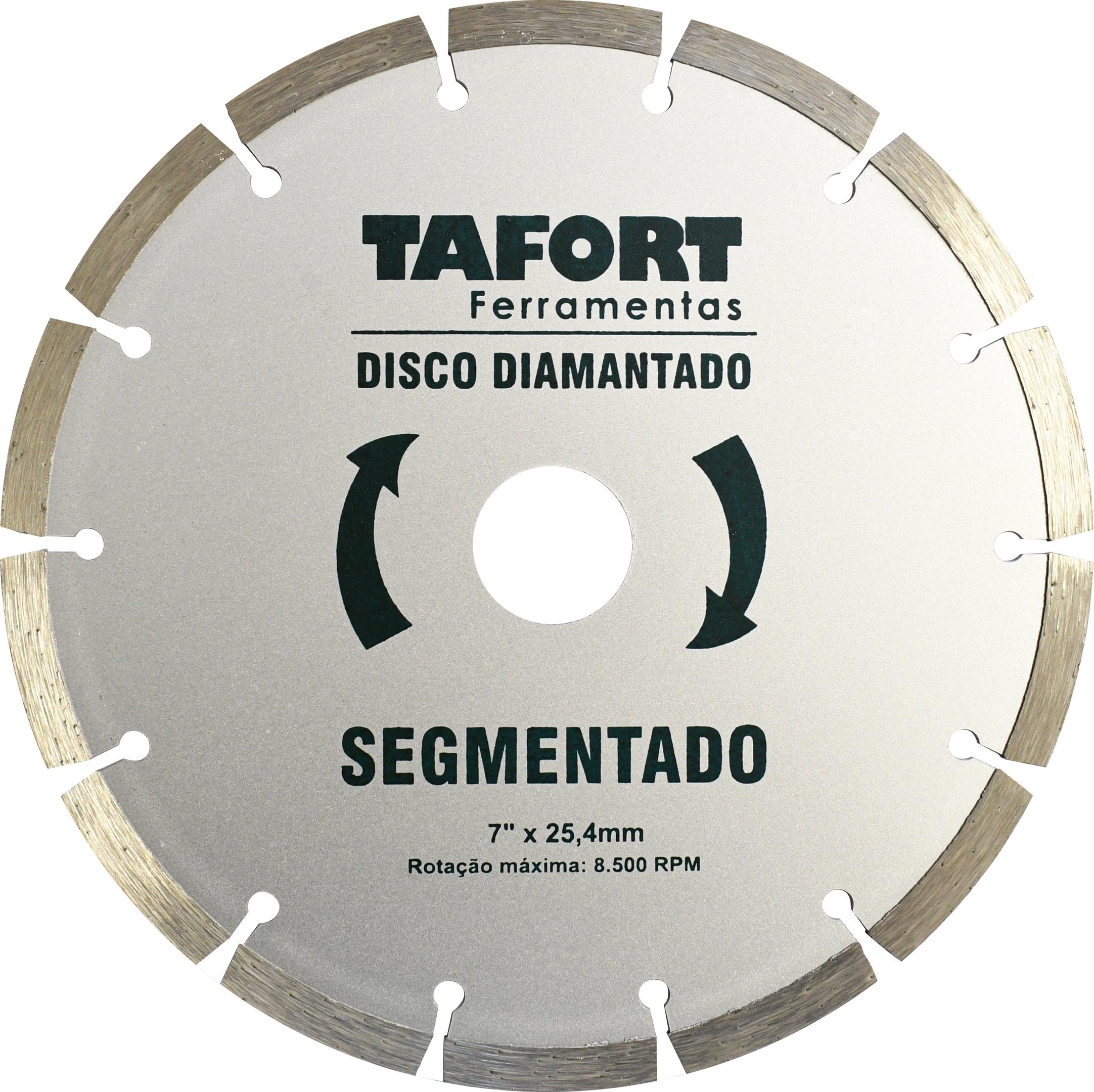 Disco Diamantado Segmentado 7 Pol (180mm x 25,4mm) - TAFORT ...